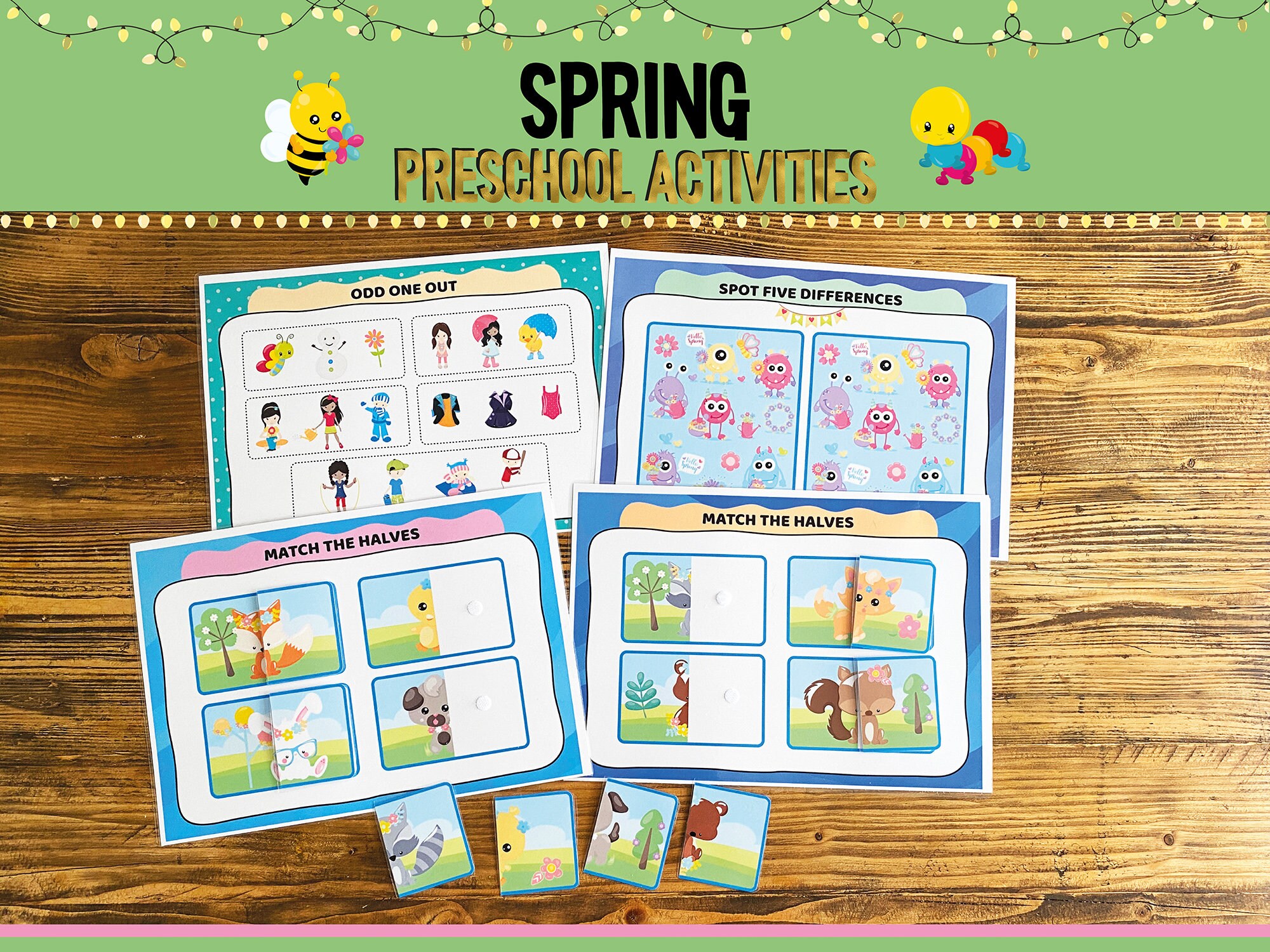 Toddler Busy Book Printable Toddler Busy Book Spring Toddler - Etsy