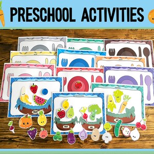 Fruit and Vegetable Printable, Toddler Busy Book, Learning Binder ...