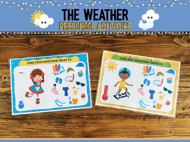 Weather Toddler Activities, Weather Busy Bider, Toddler Busy Book ...
