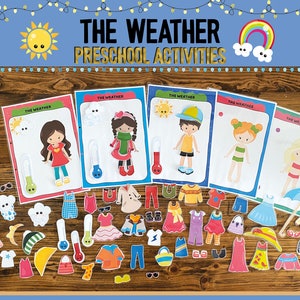 Weather Toddler Activities, Weather Busy Bider, Toddler Busy Book ...