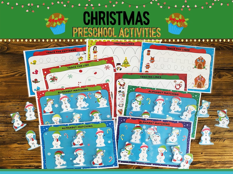 Christmas Busy Book Christmas Preschool Busy Book Pre-k - Etsy