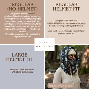 Salmon Hood, Ski Hood, Fleece Hood, Snowboard Hood, Balaclava, Custom ...