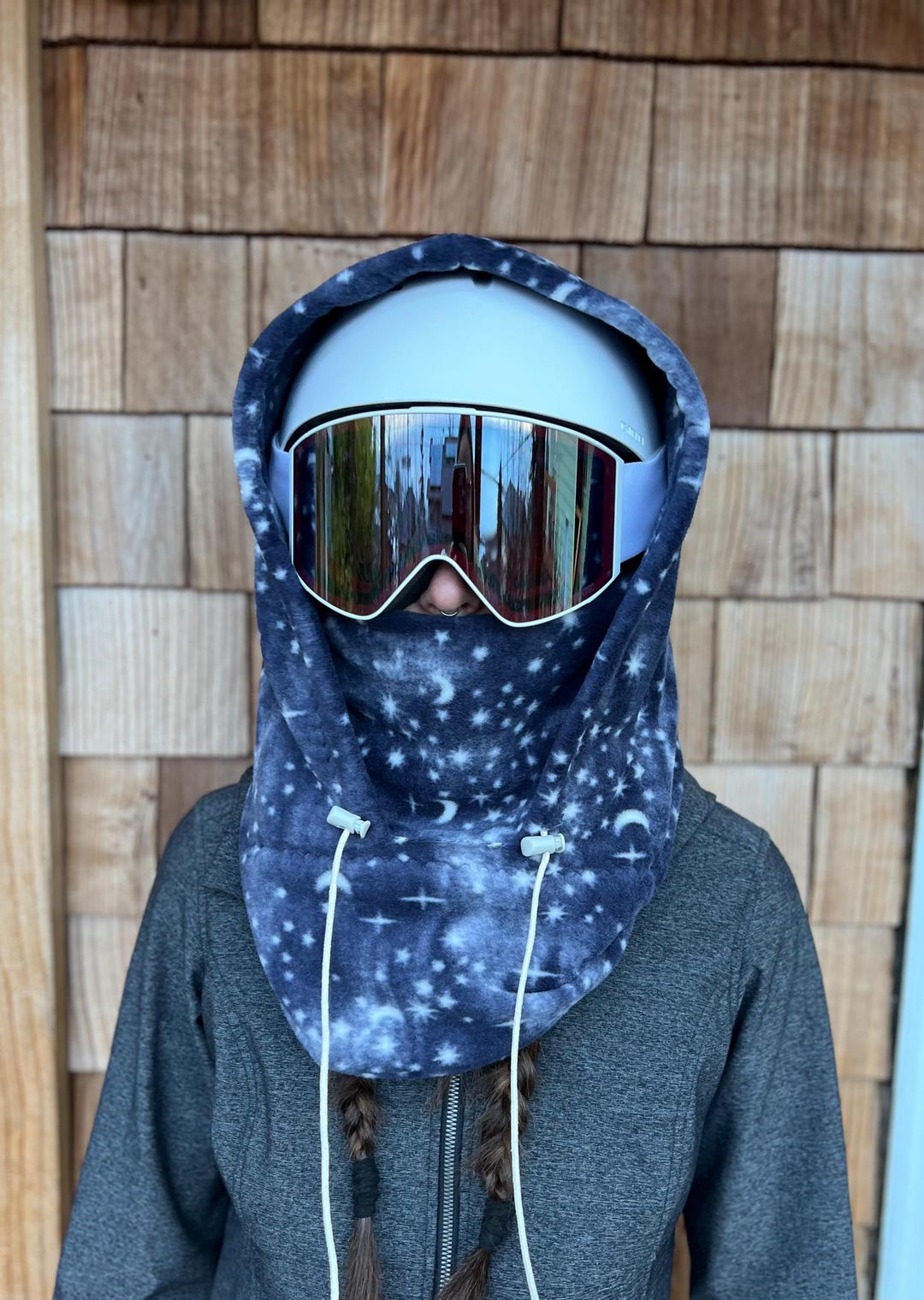 Starry Night Hood, Ski Hood, Fleece Hood, Snowboard Hood, Adventure ...