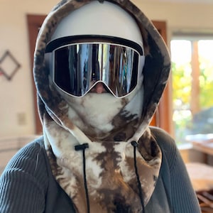 Brown Tree Hood, Ski Hood, Fleece Hood, Snowboard Hood, Adventure Hood ...