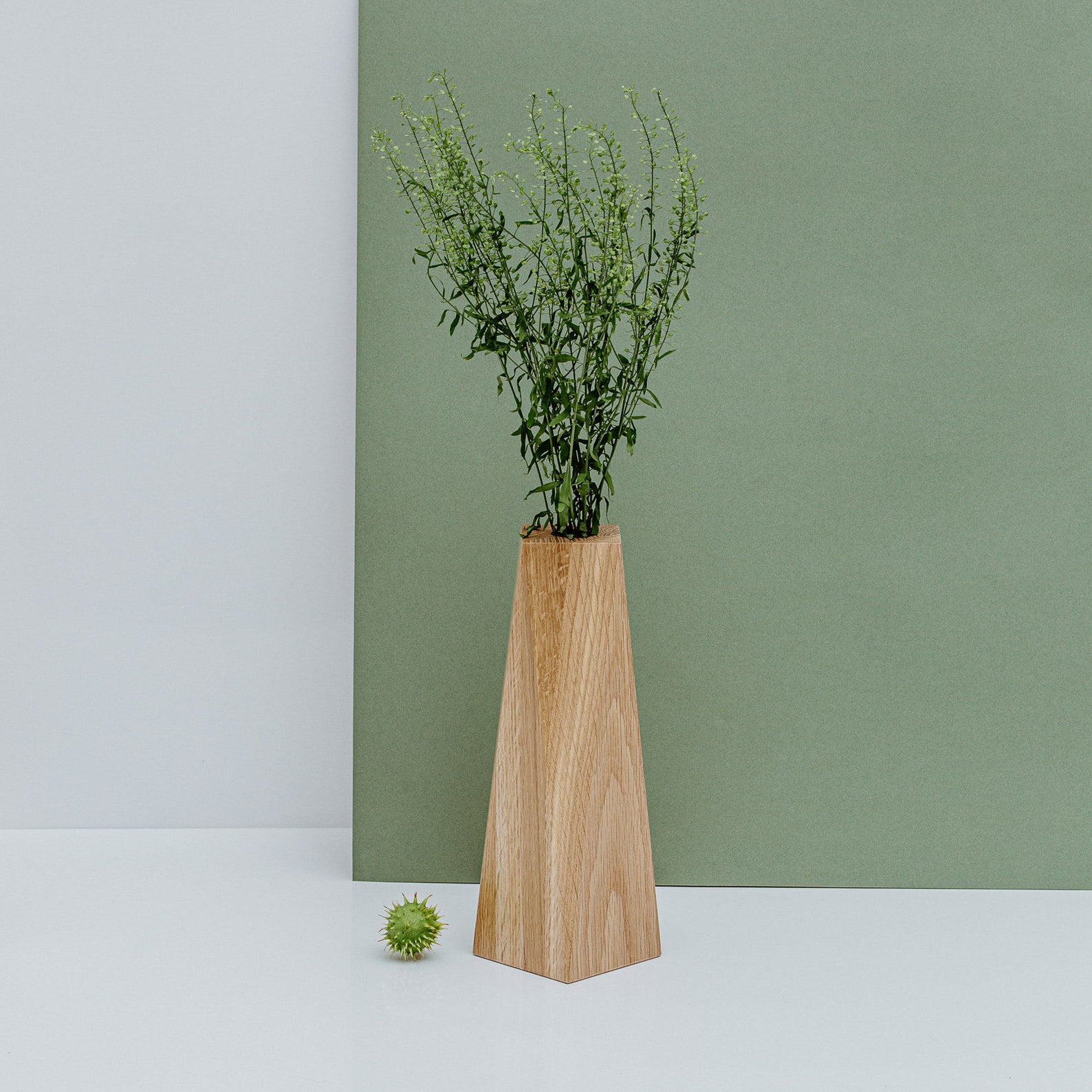 Decorative Oak Wood Vase Large 95x95x30cm | Etsy