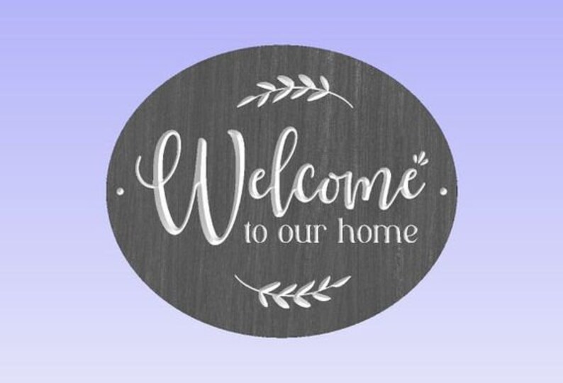CNC Router Project Welcome Home Set Vector Files for - Etsy