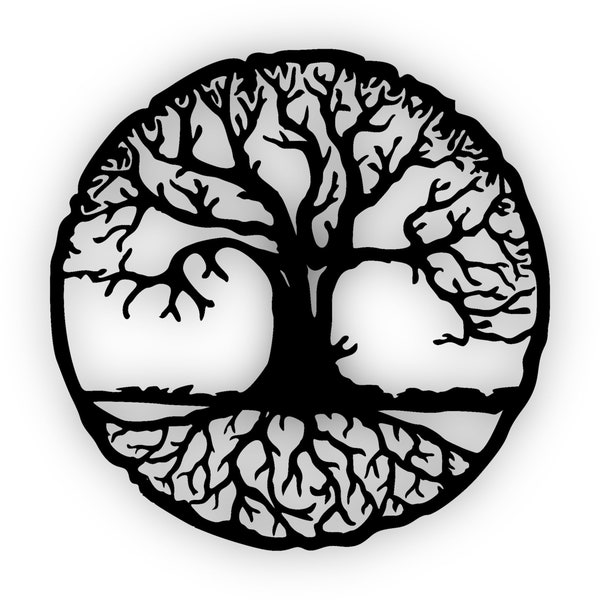 Laser Cut Tree of Life Sppiritual Art Vector Files Dxf and Svg, Plasma ...