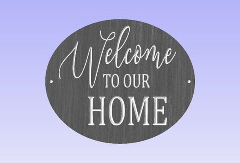 CNC Router Project Welcome Home Set Vector Files for - Etsy