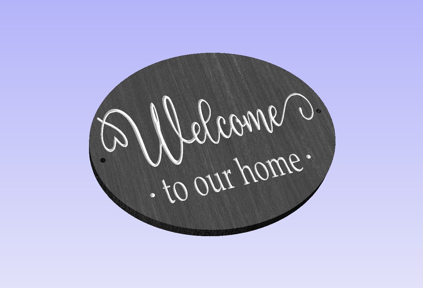 CNC Engrave Welcome Sign Vector Files, Dxf and Svg Files for Engraving ...