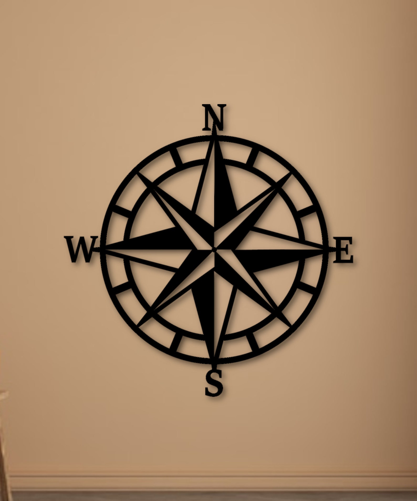 Laser Cut Nautical Compass Dxf and Svg File, Laser and Plasma Cut ...