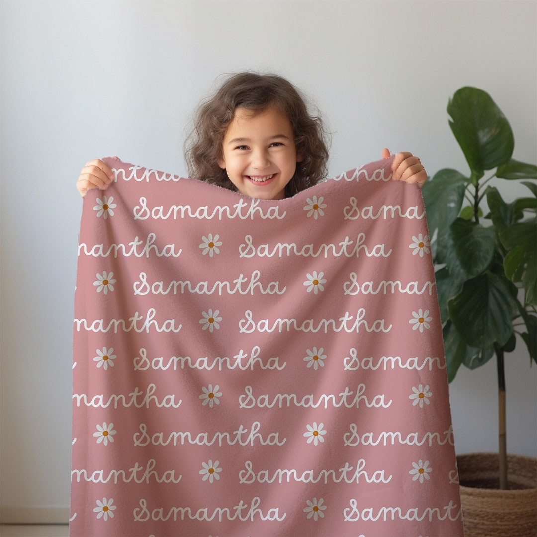 Personalized Name Blanket for Your Daughter Customized Name Baby ...