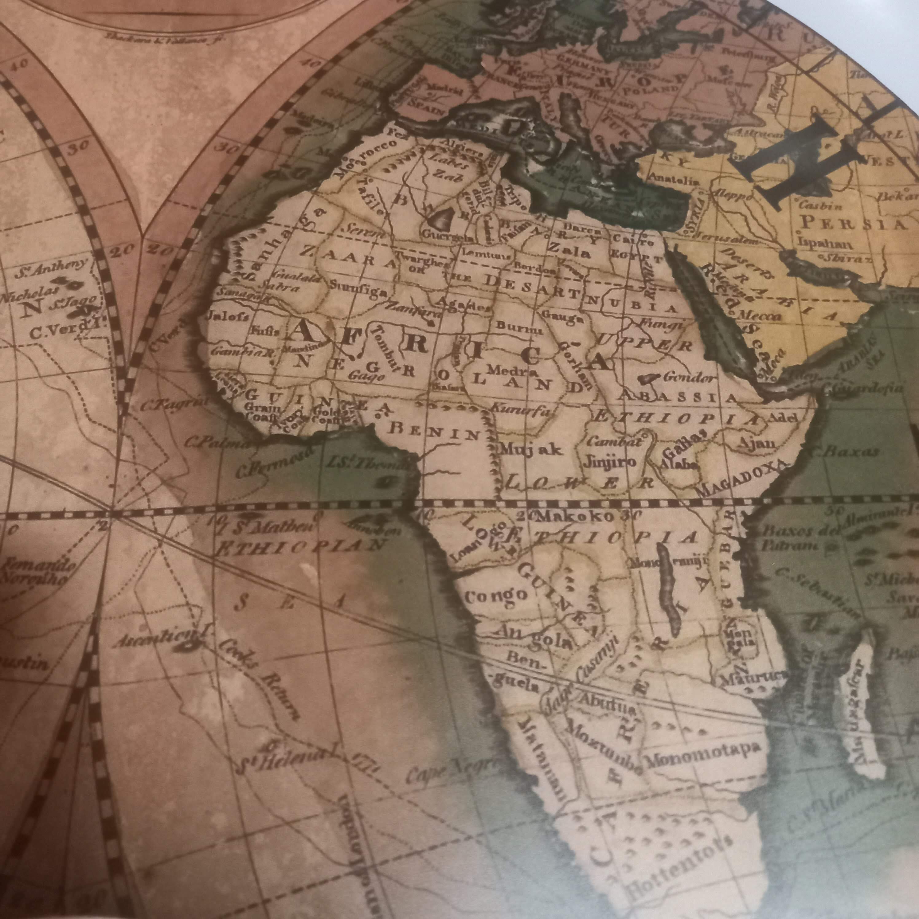 Old World Map Clock for Print Antique World Map Clock for - Etsy