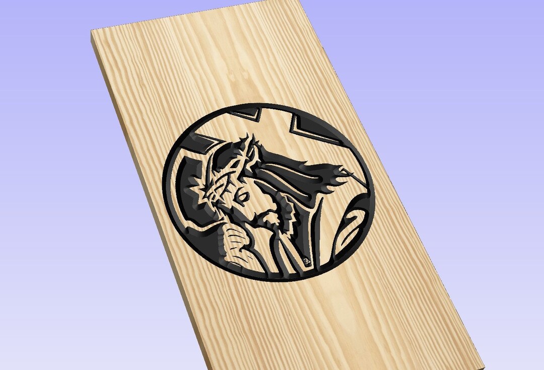 V-carve Jesus Christ Dxf File for Cnc Engrave - Etsy