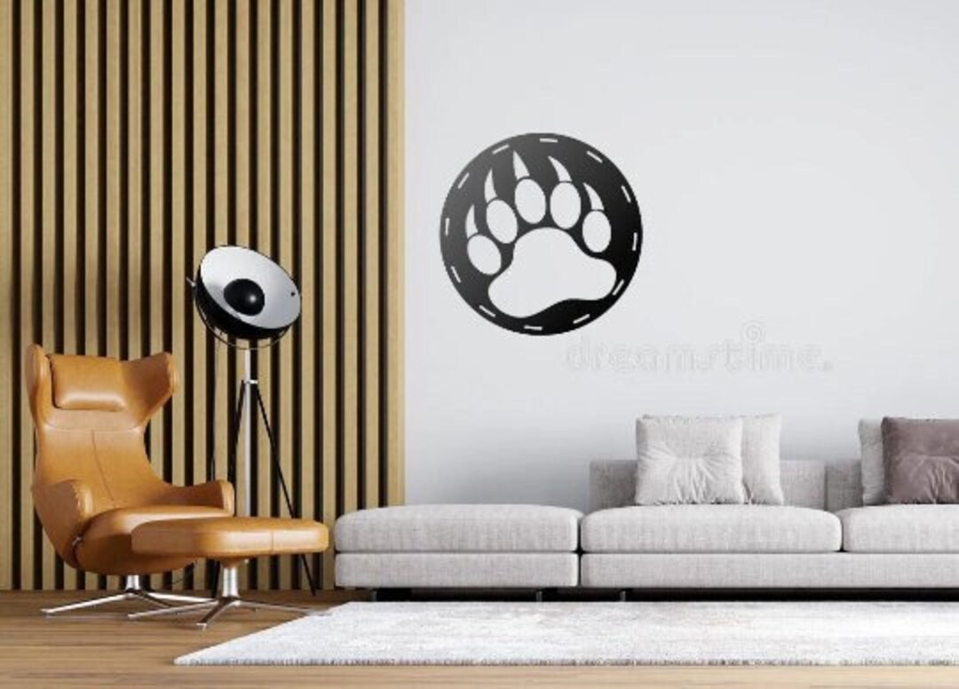 Bear Claw Dxf Vector File for Laser and Plasma Cut, Metal or Vinyl Sign ...