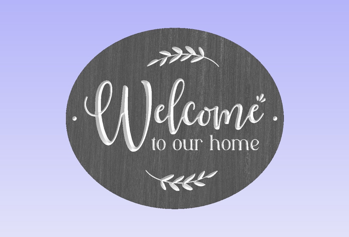 Welcome Sign Dxf and Svg Vector Files for Cnc Engraving V - Etsy