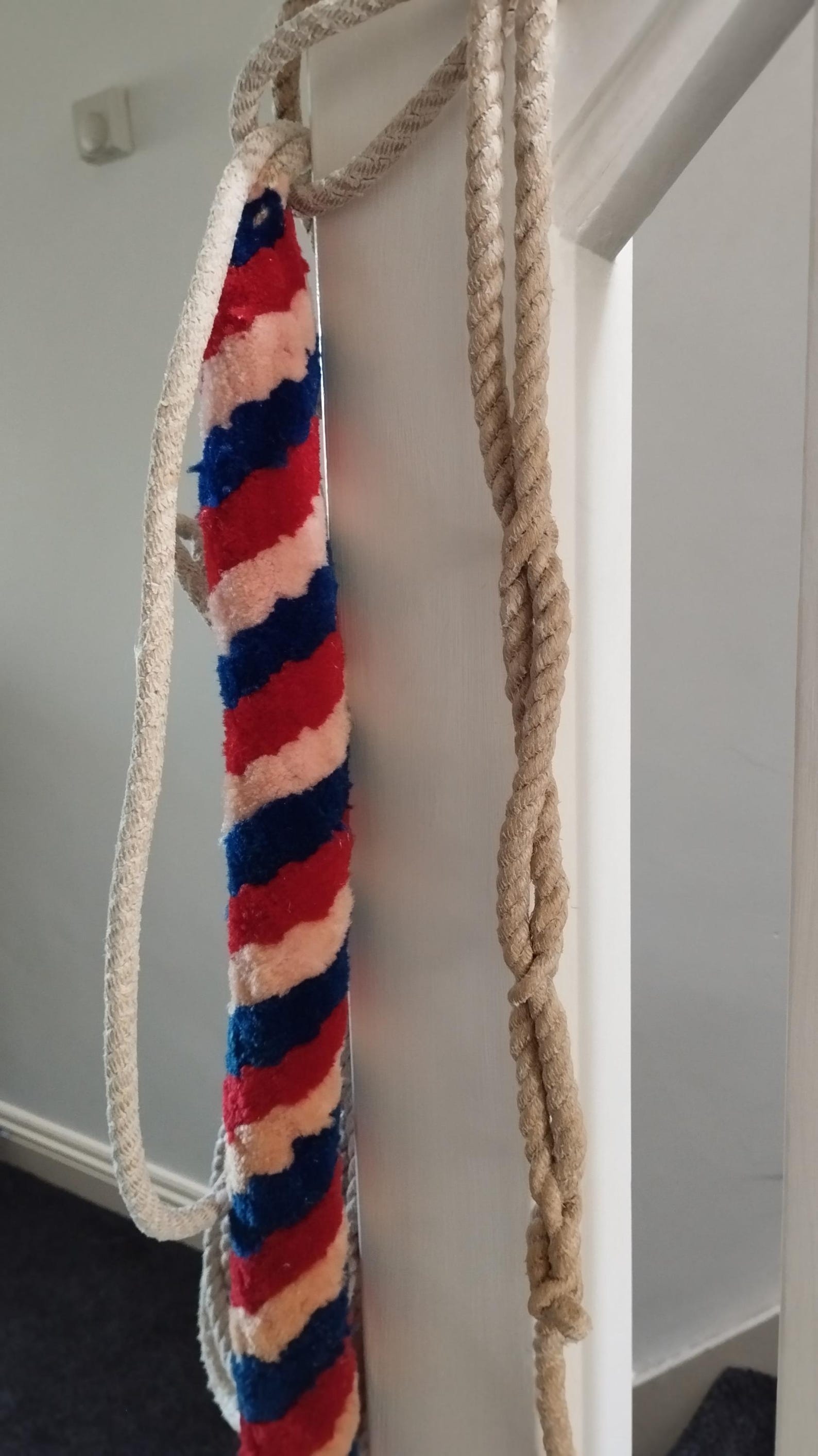 Red White Blue Striped Sally Rope Bell Pull - Etsy
