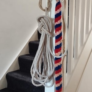 Red White Blue Striped Sally Rope Bell Pull - Etsy