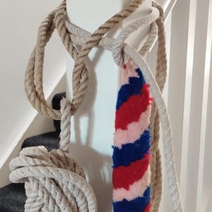 Red White Blue Striped Sally Rope Bell Pull - Etsy