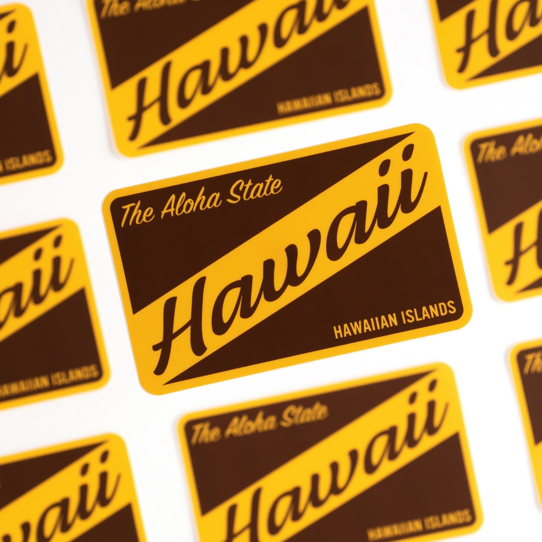 Hawaii K Style Badge Sticker | City & Travel | Maui | O'ahu | Big ...