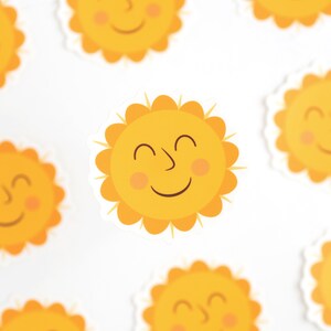 Sunshine Sticker | Retro | Weatherproof Sticker | Waterproof Sticker ...