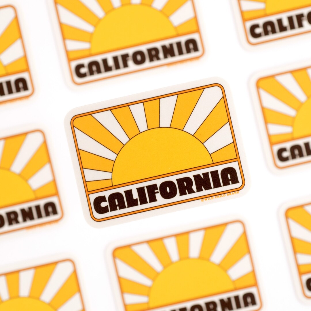 California Sunrise Sticker | Los Angeles | San Francisco | San Diego ...