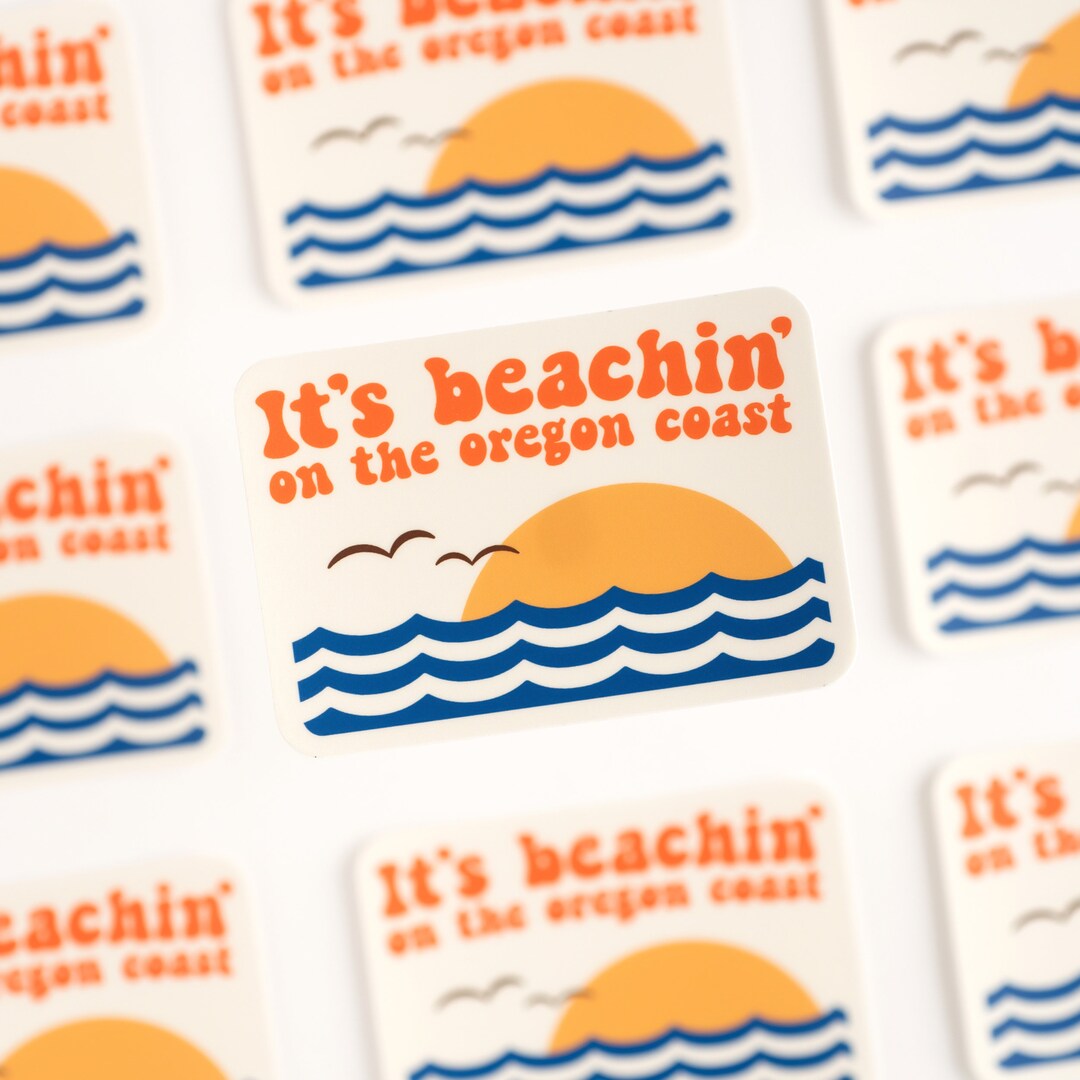 It's Beachin on the Oregon Coast Sticker | Oregon Sticker | Pacific ...