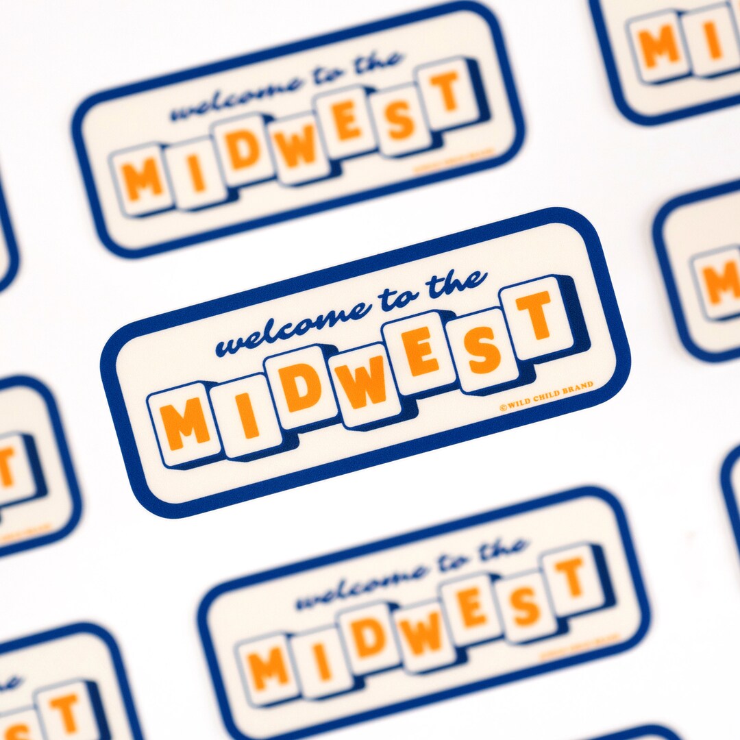 Midwest Welcome Badge Sticker | Midwest | Midwestern | Water Bottle ...