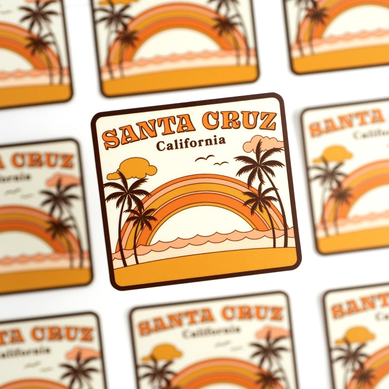 Santa Cruz Stickers - Etsy