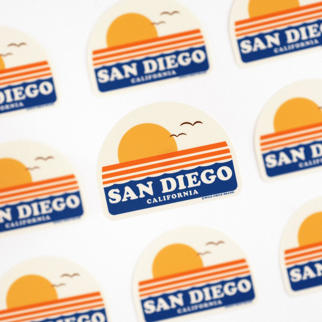 Sunset San Diego Sticker | Southern California | Beach | La Jolla - Etsy