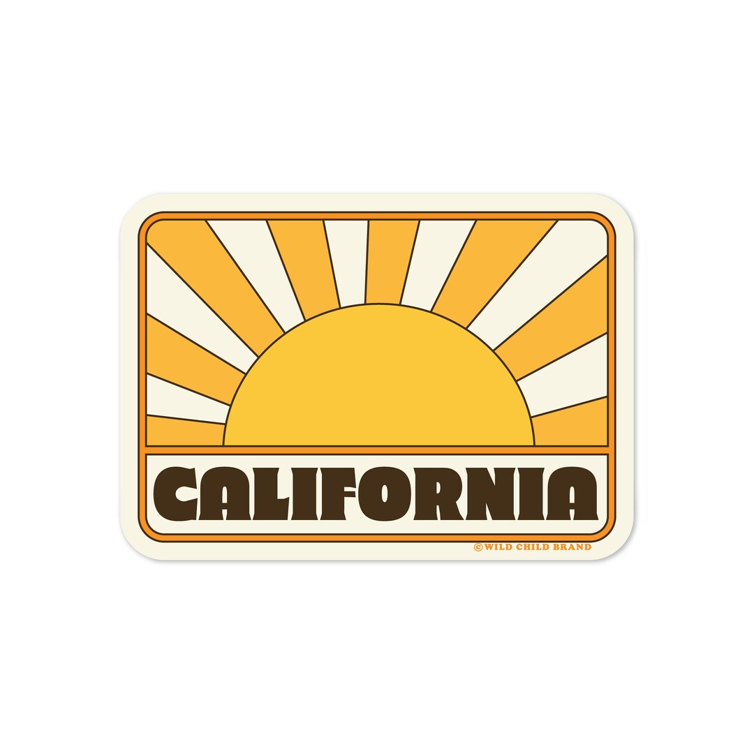 California Sunrise Sticker Los Angeles San Francisco San Diego Yosemite ...