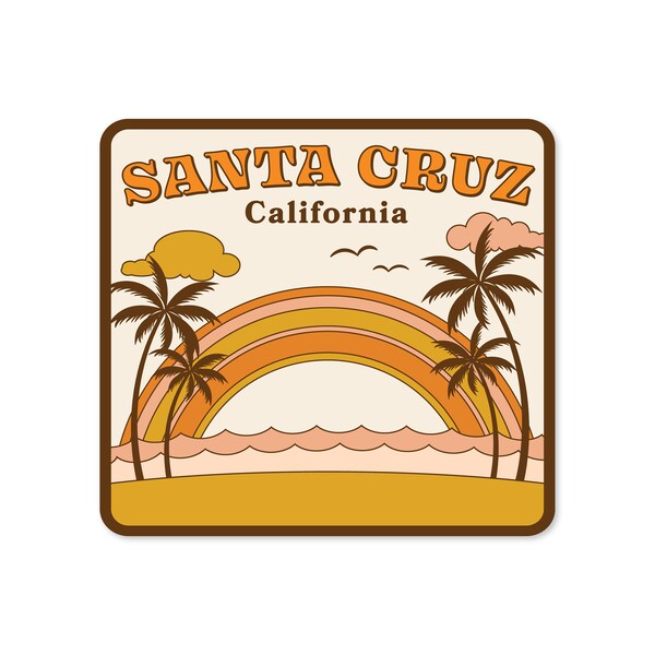 Santa Cruz Stickers - Etsy