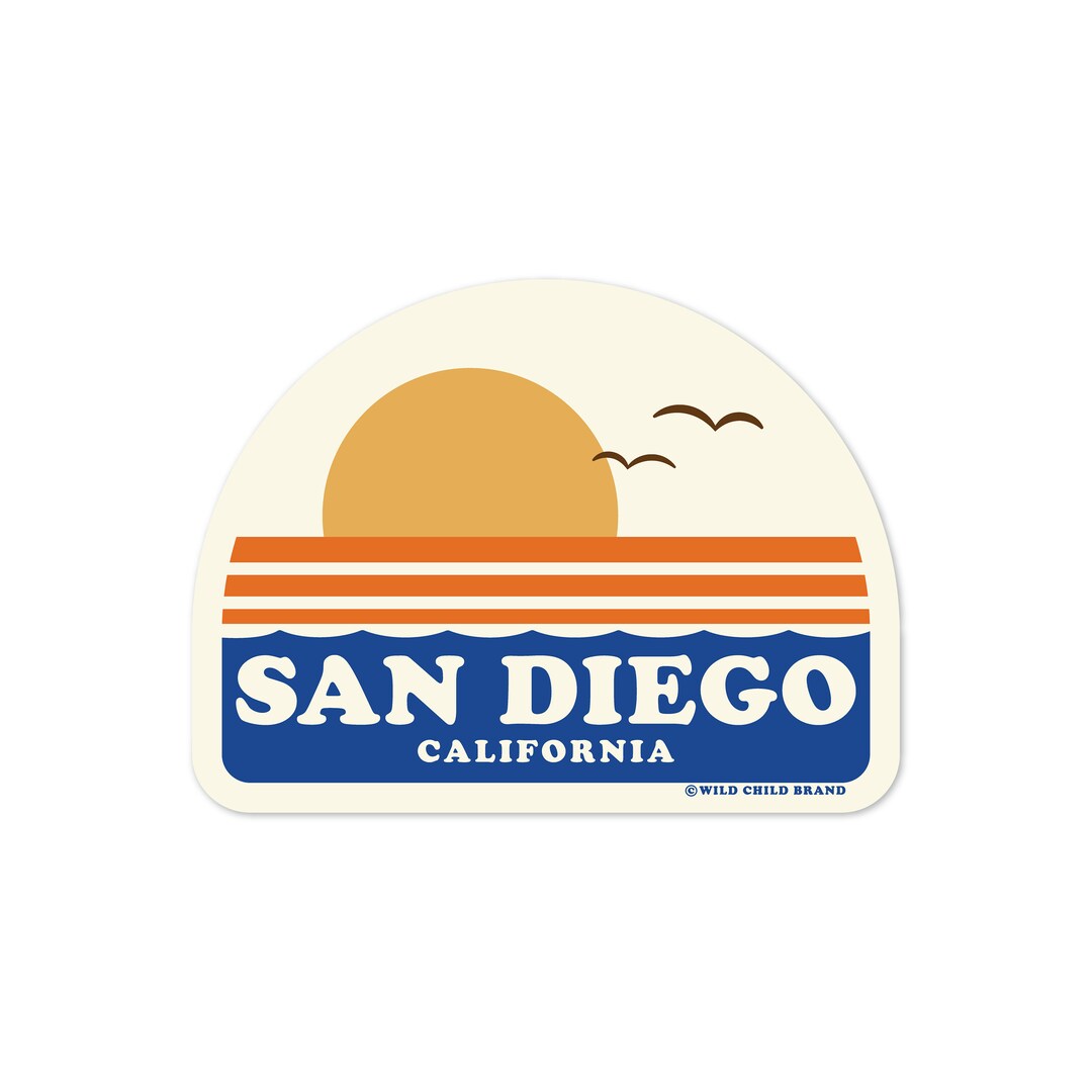 Sunset San Diego Sticker Southern California Beach La - Etsy