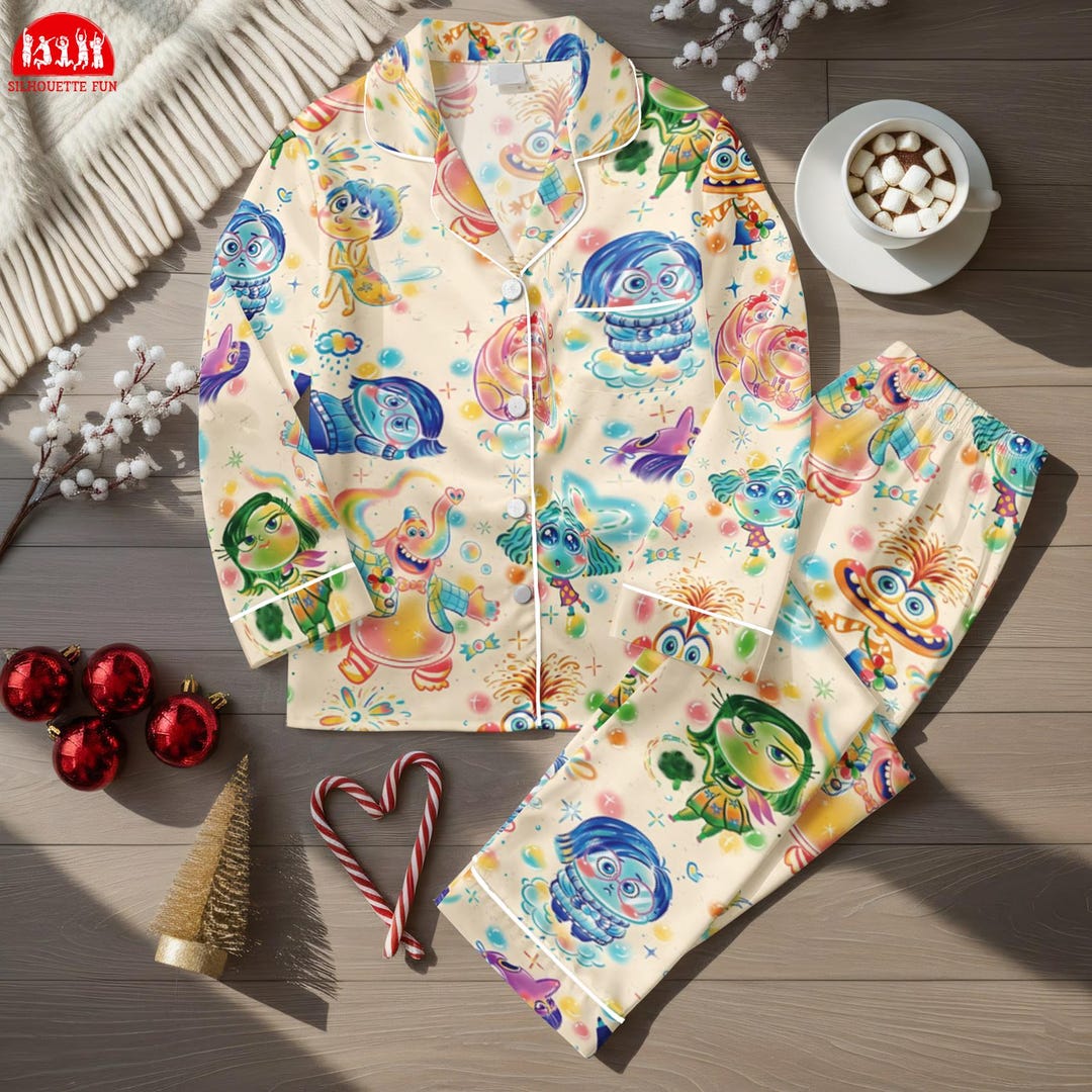 Inside Out Characters Family Pajamas Set, Inside Out Costume Holiday ...