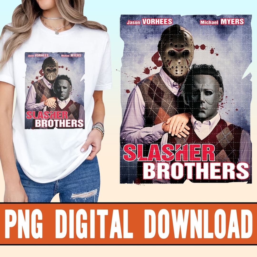 Michael Myers & Jason Voorhees Step Brothers Png, Brothers Family Png ...
