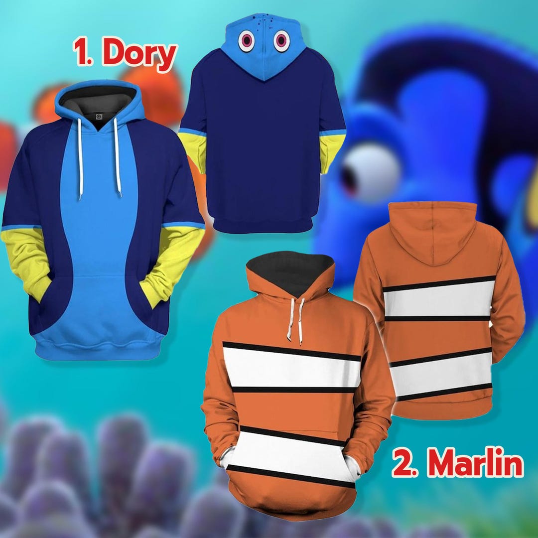 Finding Nemo Dory 3D Full Over Print Hoodie, Disneyland Halloween ...