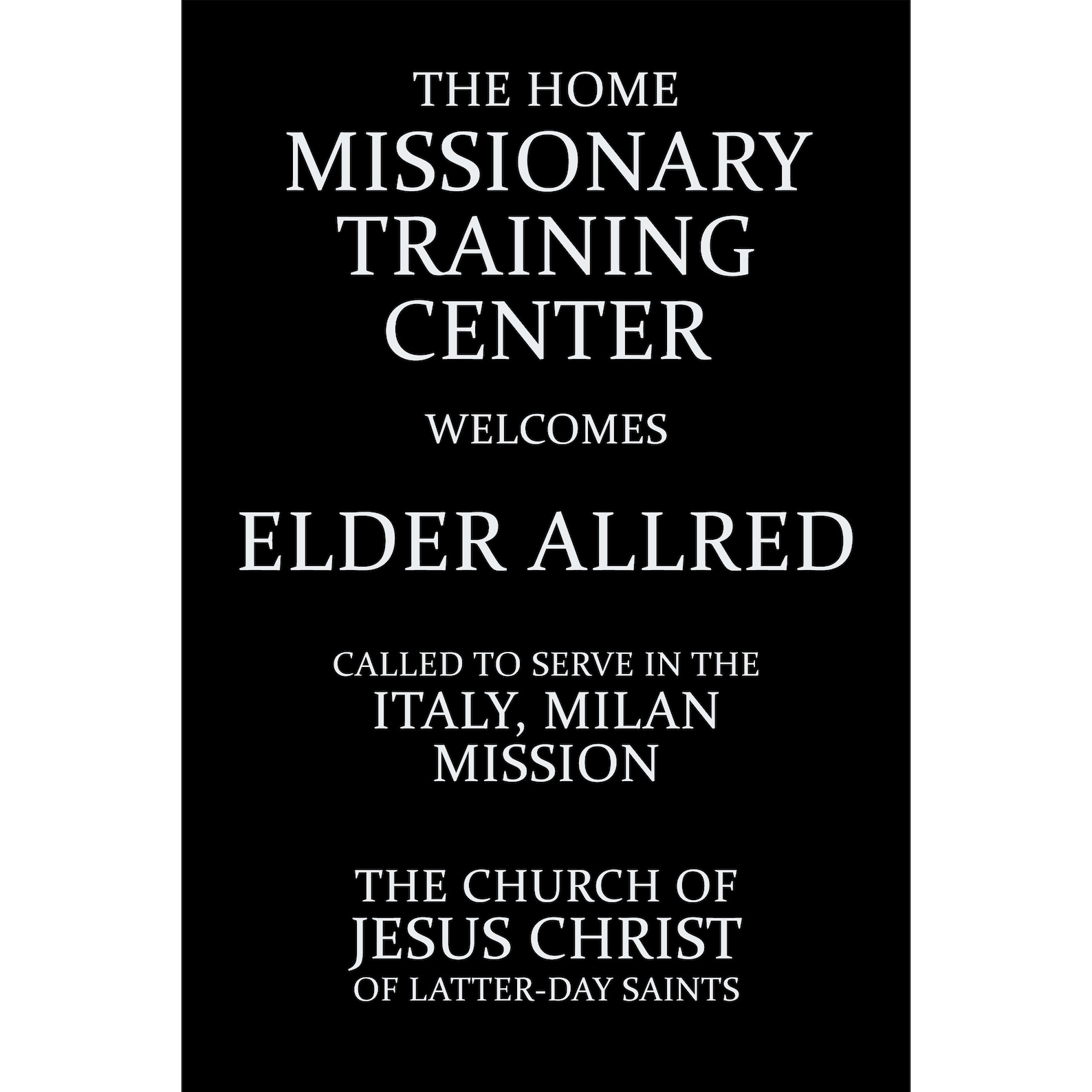 Welcome to Home MTC Sign (digital Download), Missionary Training Center ...