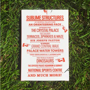 Sublime Structures at Crystal Palace Park an Orienteering Pack - Etsy UK