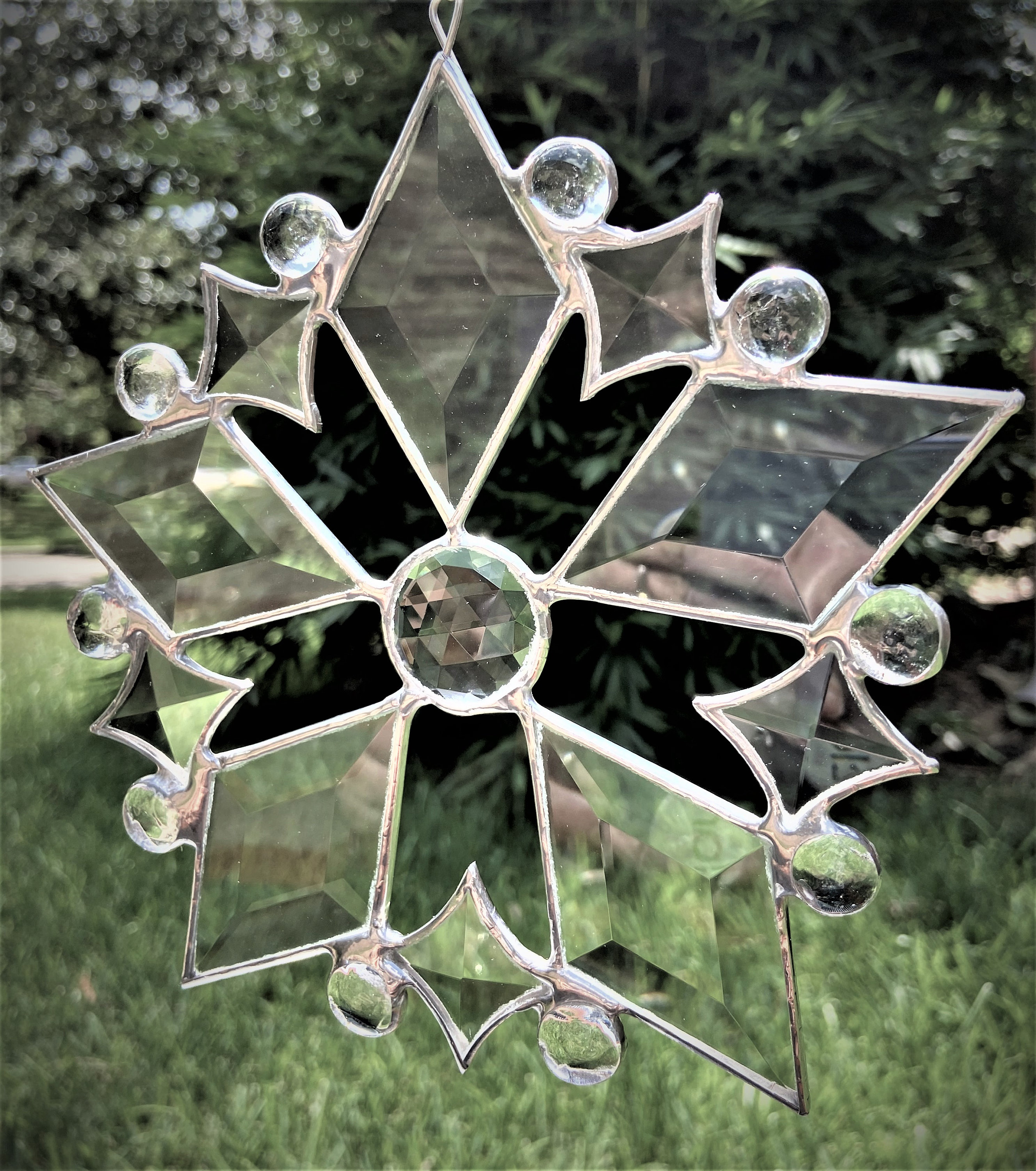 Sparkling Bevel Star With Circles - Etsy