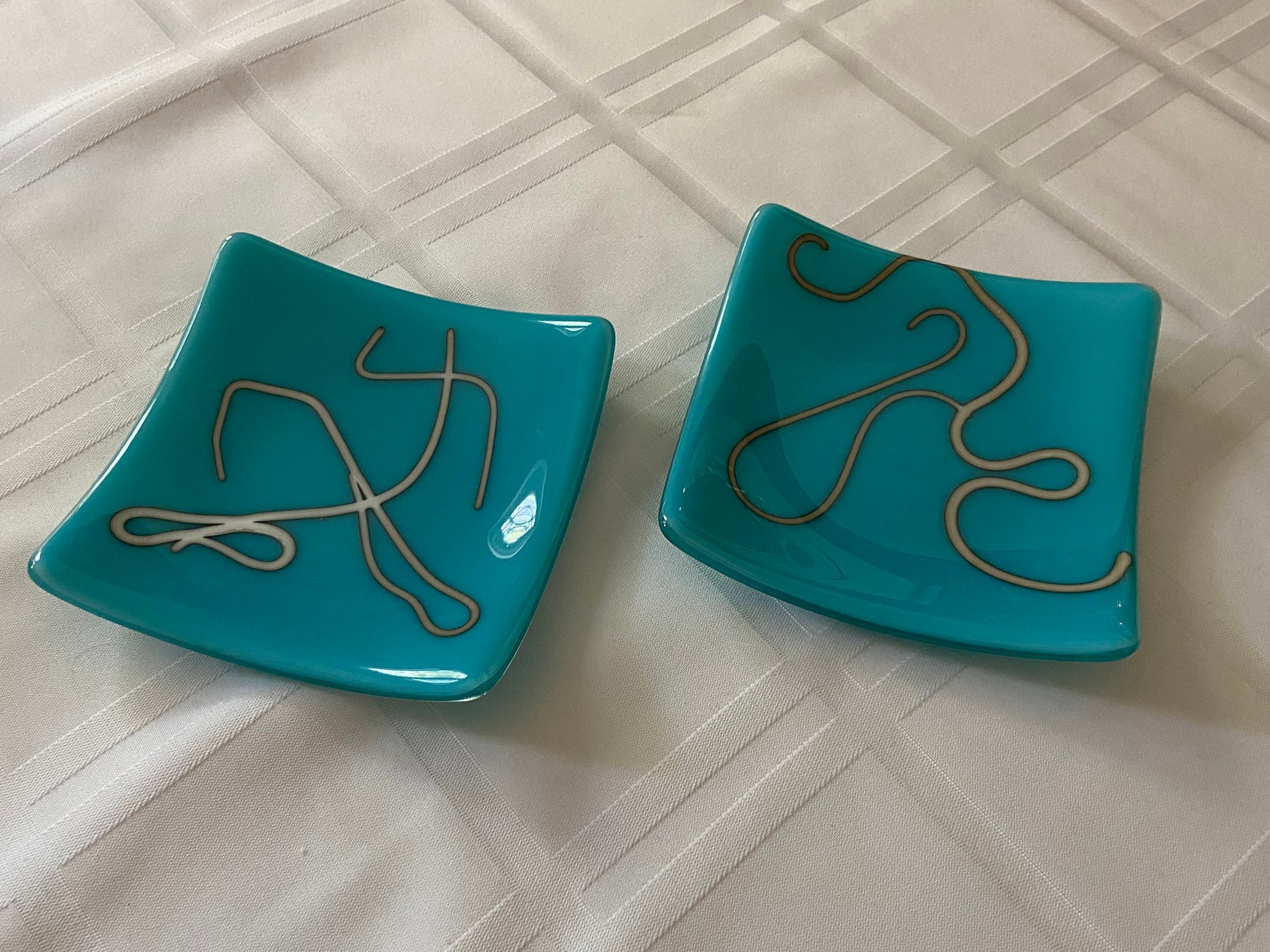 Small Snack Glass Plate 4.5 - 5" - Etsy