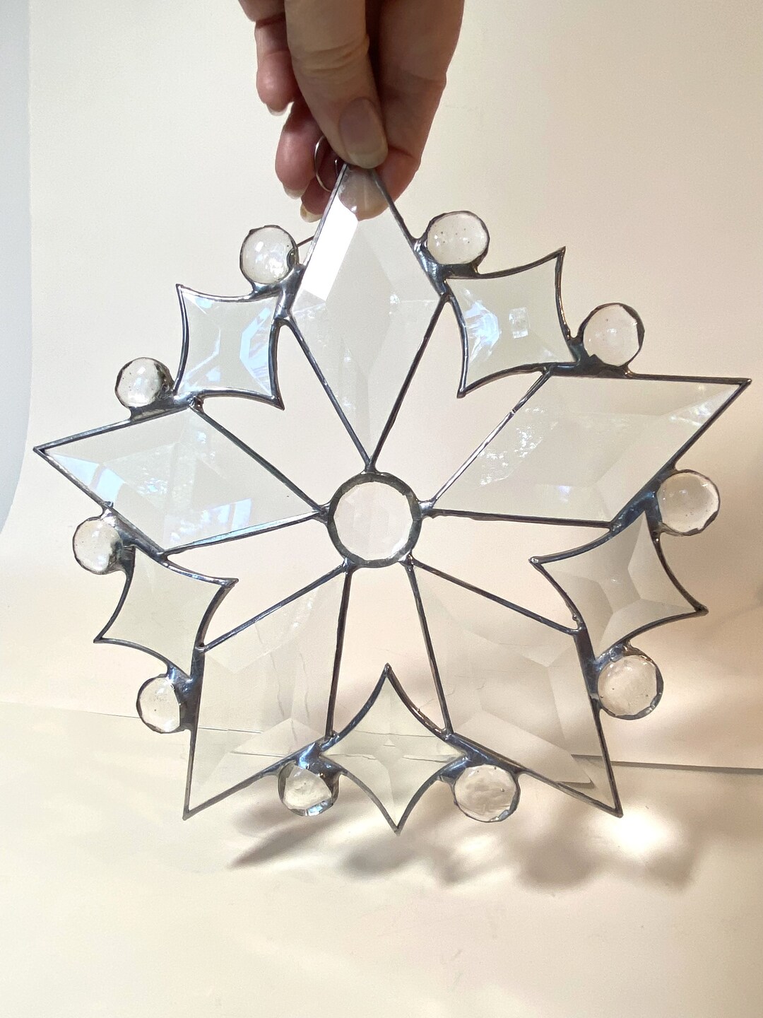 Sparkling Bevel Star With Circles - Etsy