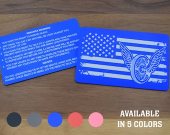 Miranda Warning Card - Etsy