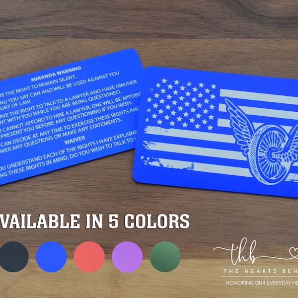 Laser Svg Files Miranda Warning Cards - Etsy