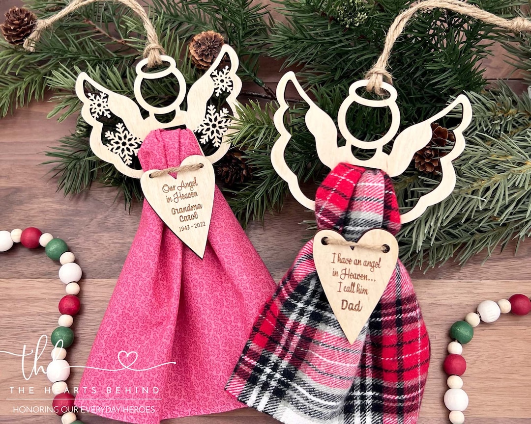 Angel Ornament Memorializing A Loved One, A Clothing Keepsake - Etsy