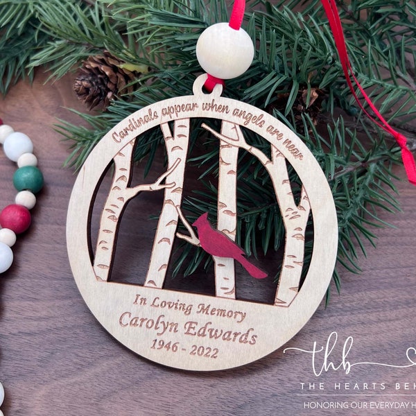 Cardinal Memorial Ornament - Etsy