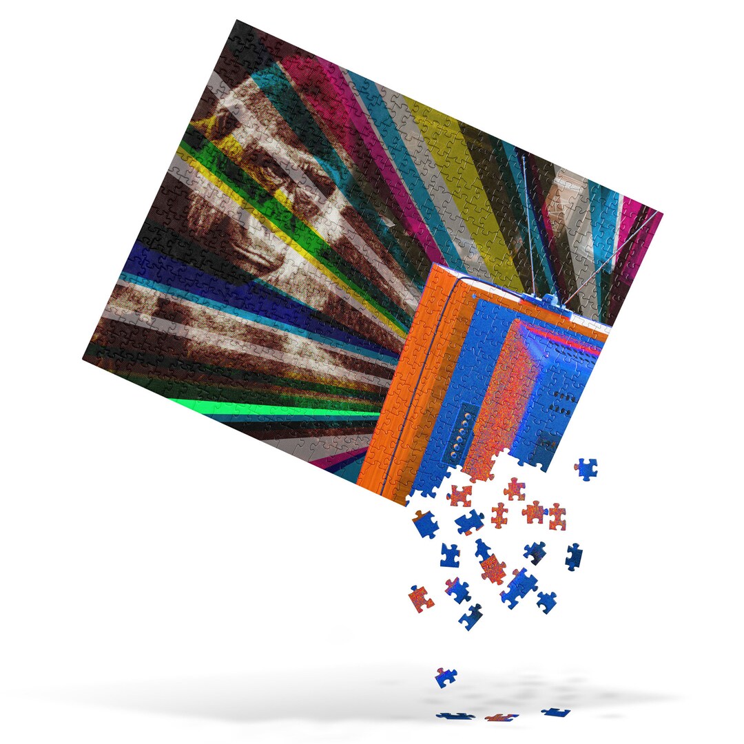 Gorilla Binge Watch Jigsaw Puzzle - Etsy