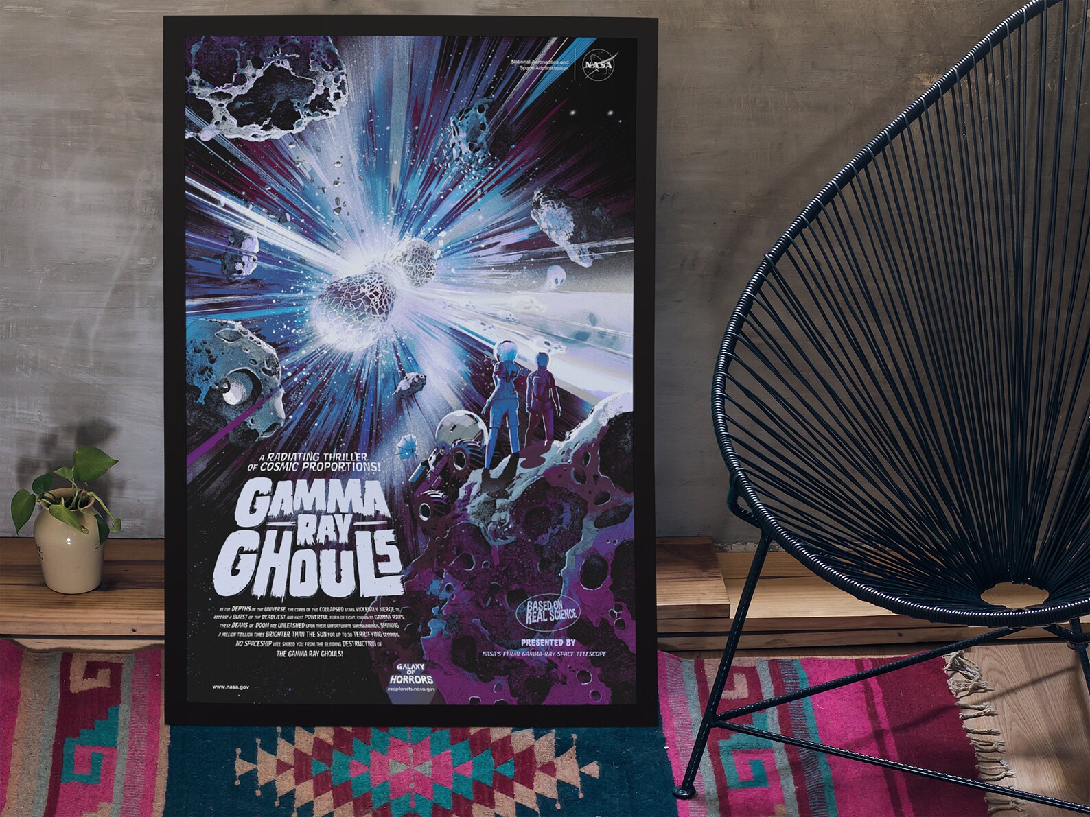NASA Galaxy of Horrors Posters Gamma Ray Ghouls Printable Wall Art ...