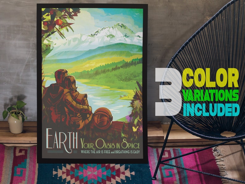 Printable NASA Posters Visions of the Future Earth Your - Etsy