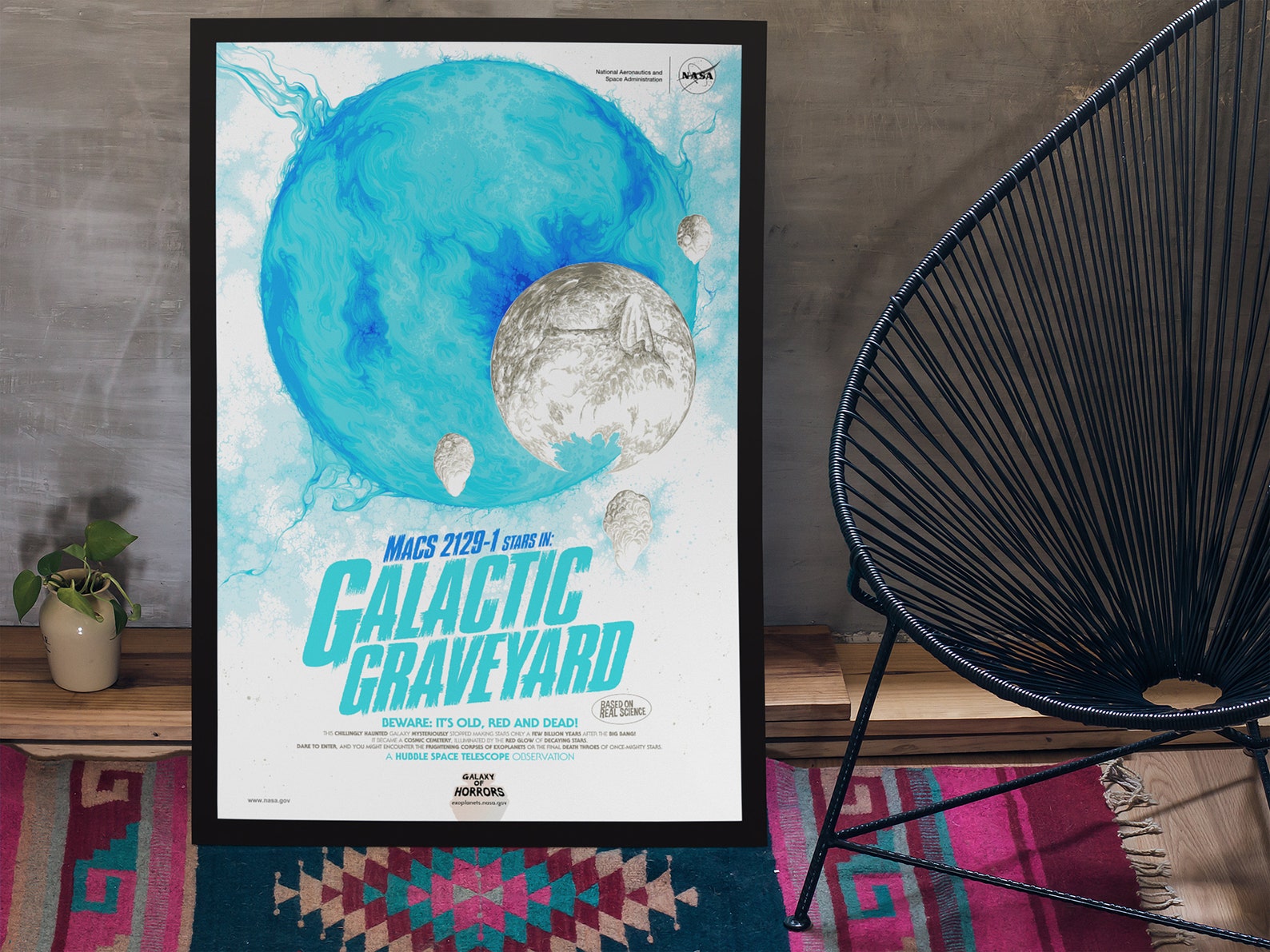 NASA Galaxy of Horrors Posters Galactic Graveyard Printable Wall Art ...