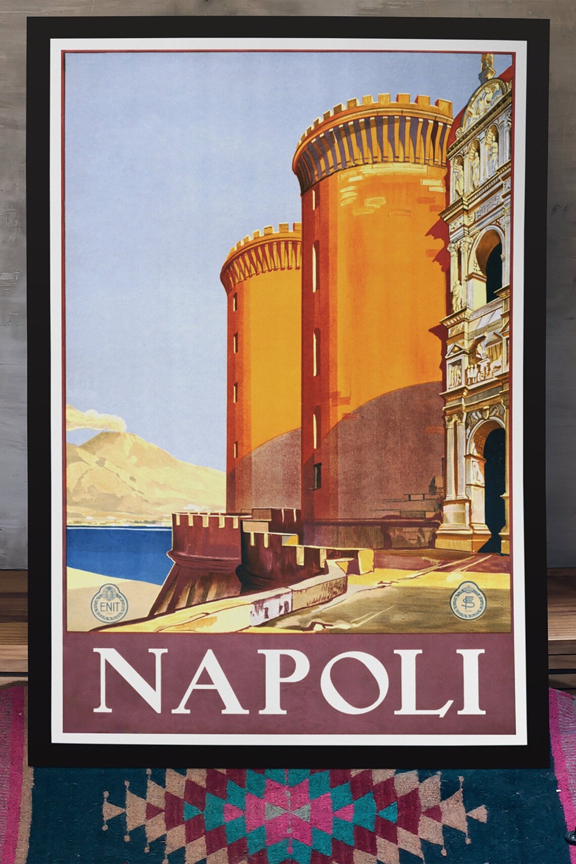 VTG 1920's Napoli Naples Italy Travel Art Printable Poster Download ...