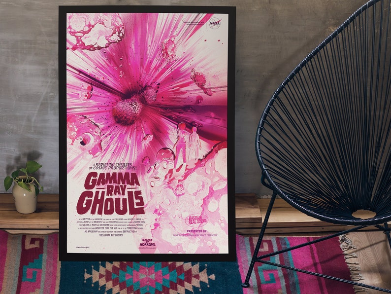 NASA Galaxy of Horrors Posters Gamma Ray Ghouls Printable Wall Art ...